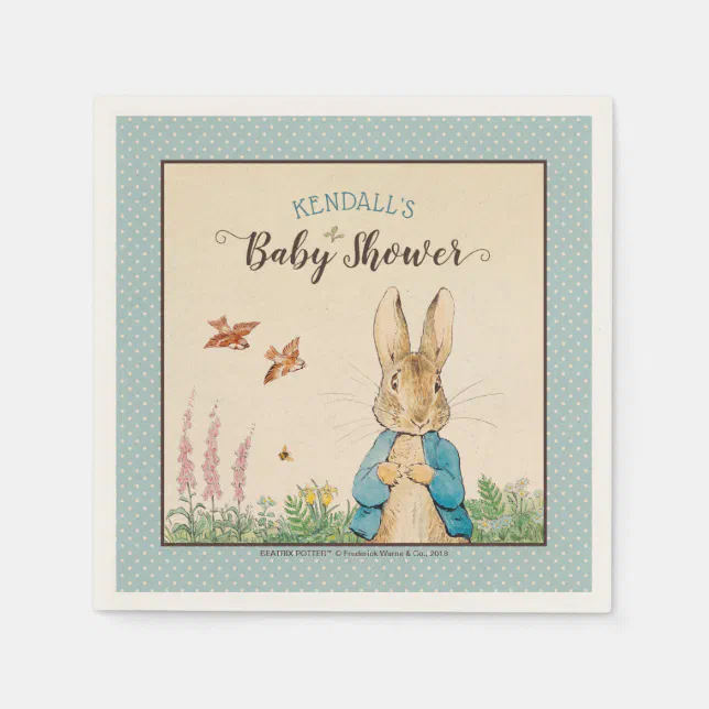 Peter Rabbit | Boy Baby Shower Napkins | Zazzle