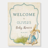 Peter Rabbit Boy Vintage Baby Shower Welcome Foam Board | Zazzle