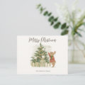 Peter Rabbit Christmas tree Postcard | Zazzle