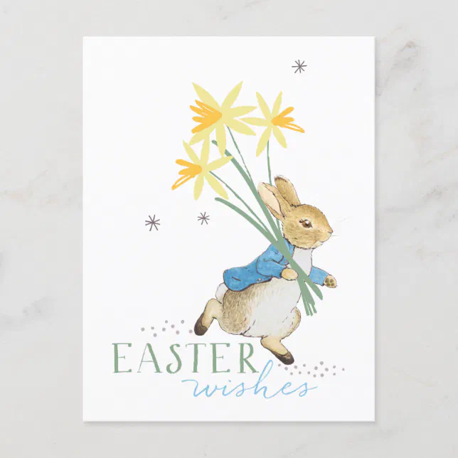 Peter Rabbit | Easter Wishes Holiday Postcard | Zazzle