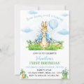 Peter Rabbit First Birthday Invitation | Zazzle