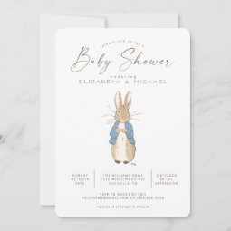 Peter Rabbit | Gender Neutral Baby Shower Invitation | Zazzle