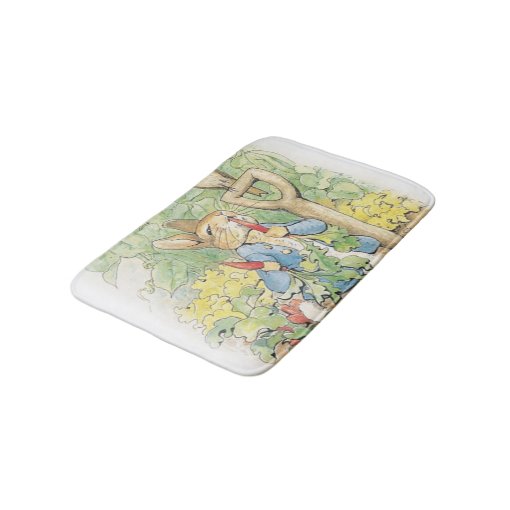 Peter Rabbit In The Garden - Beatrix Potter Bath Mat | Zazzle