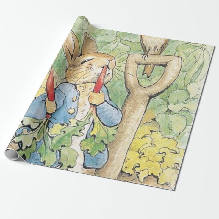 Peter Rabbit In The Garden - Beatrix Potter Wrapping Paper | Zazzle