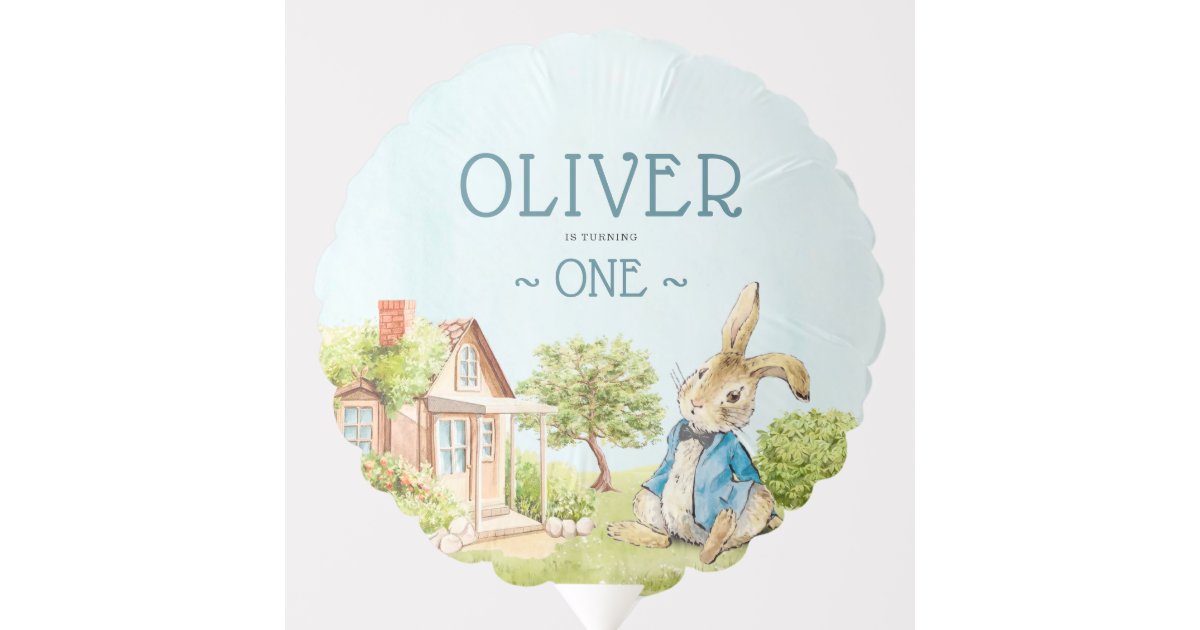 Peter Rabbit One Year Old Birthday Balloon | Zazzle