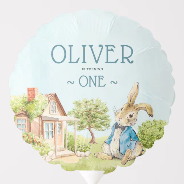 Peter Rabbit One Year Old Birthday Balloon | Zazzle