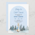 Peter Rabbit Winter Arch baby shower Invitation | Zazzle