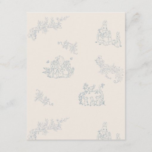 Peter Rabbit's mom Baby Shower Book request Enclosure Card | Zazzle