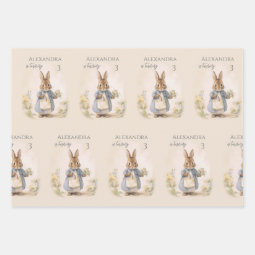 Peter the Rabbit Birthday Party Wrapping Paper Sheets | Zazzle