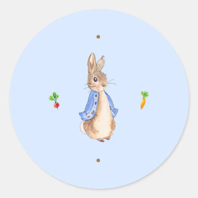 Peter the Rabbit Classic Round Sticker | Zazzle
