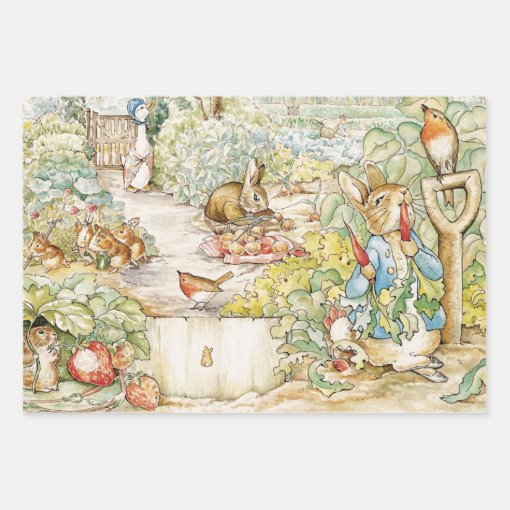 Peter the Rabbit Wrapping Paper Sheets | Zazzle