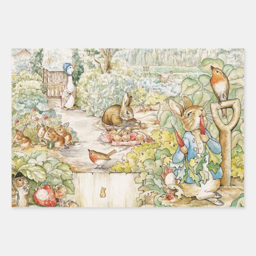 Peter the Rabbit Wrapping Paper Sheets | Zazzle