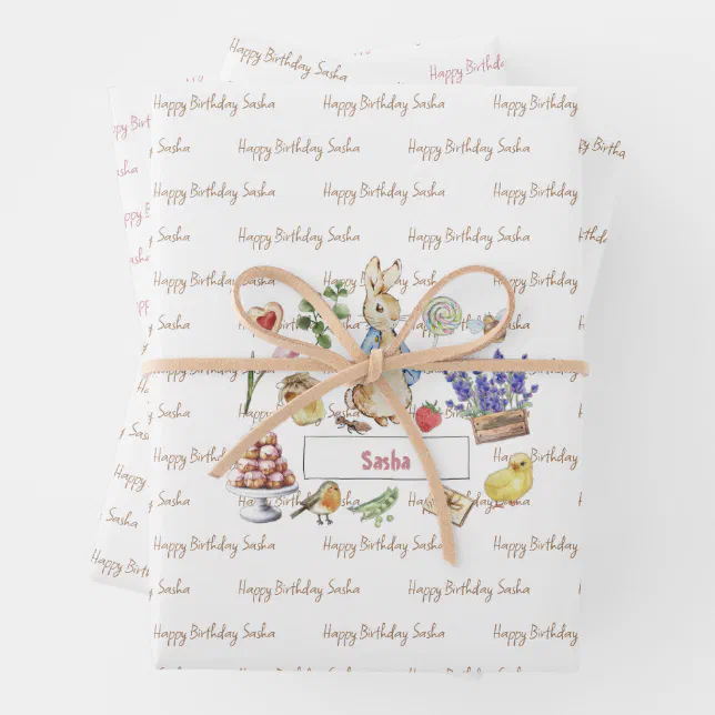 Peter the Rabbit Wrapping Paper Sheets | Zazzle
