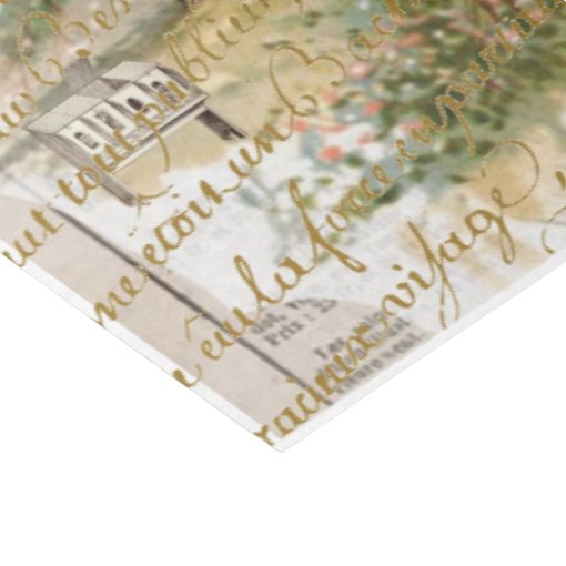 Petite Maison de Plage French Script Decoupage Tissue Paper | Zazzle
