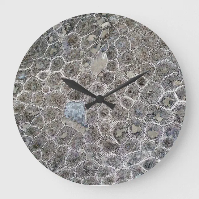 Petoskey Stone, Pure Michigan! Large Clock | Zazzle