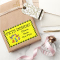 Pets Inside Rectangular Sticker | Zazzle