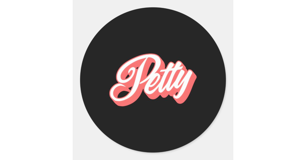 Petty Classic Round Sticker | Zazzle