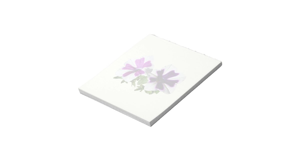 Petunias Standing Guard Notepad | Zazzle