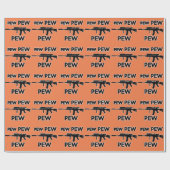 Pew pew gun wrapping paper | Zazzle