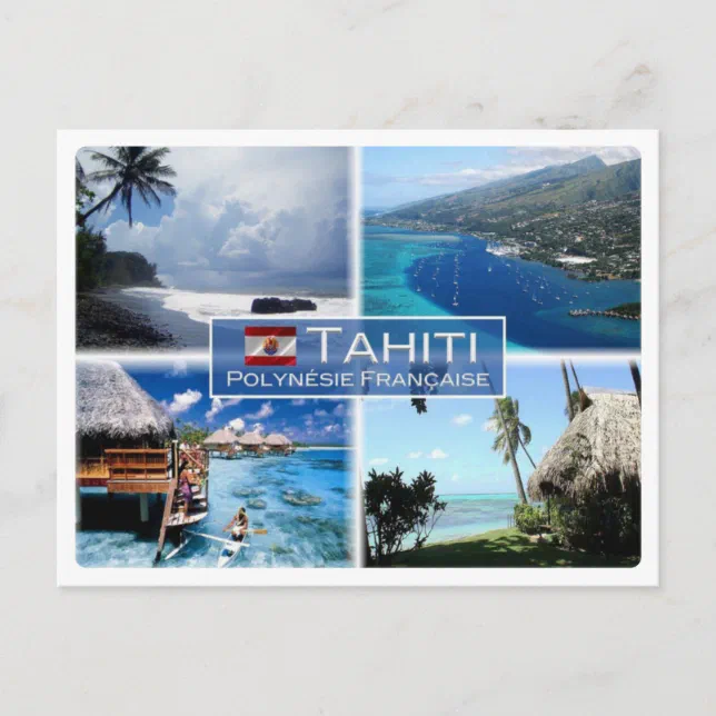 PF French Polynesia - Tahiti - Postcard | Zazzle