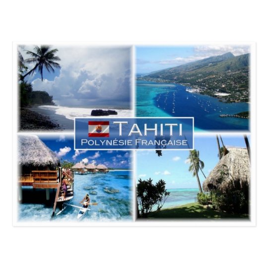 PF French Polynesia - Tahiti - Postcard | Zazzle.com