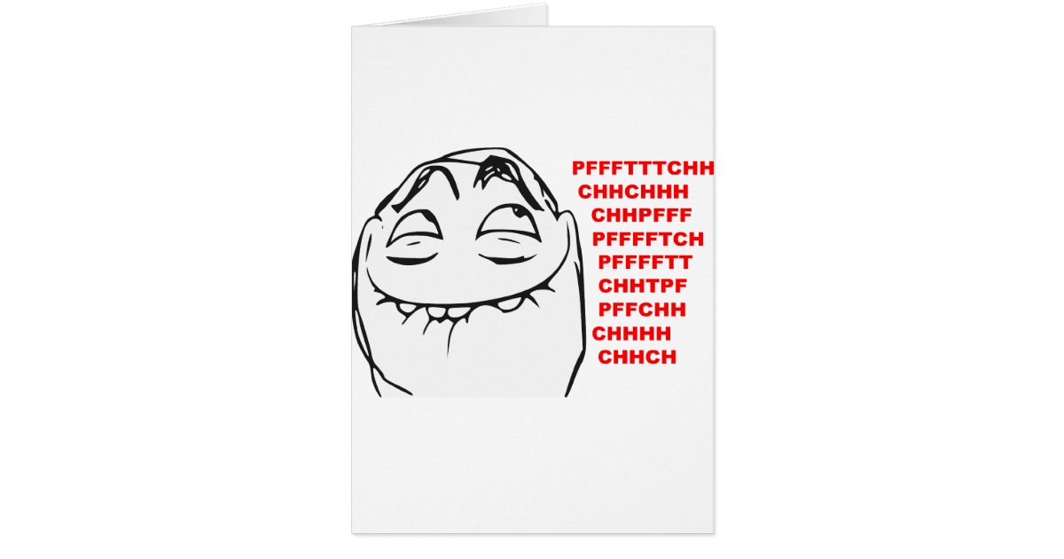 PFFTCH Laughing Rage Face Comic Meme | Zazzle