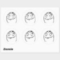 PFFTCH Laughing Rage Face Comic Meme Classic Round Sticker | Zazzle