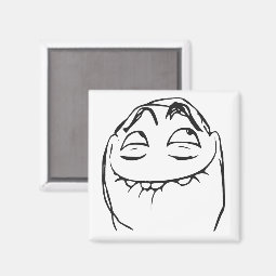 PFFTCH Laughing Rage Face Comic Meme Magnet | Zazzle