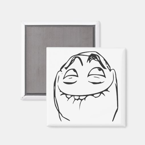 PFFTCH Laughing Rage Face Comic Meme Magnet | Zazzle