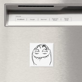 PFFTCH Laughing Rage Face Comic Meme Magnet | Zazzle