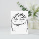 PFFTCH Laughing Rage Face Comic Meme Postcard | Zazzle
