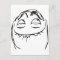 PFFTCH Laughing Rage Face Comic Meme Postcard | Zazzle