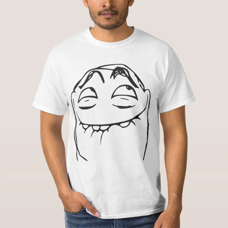 PFFTCH Laughing Rage Face Comic Meme T-Shirt | Zazzle