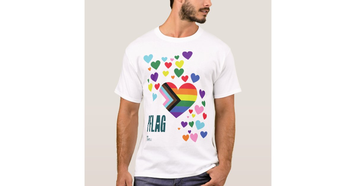 PFLAG Pride Shirt white background | Zazzle