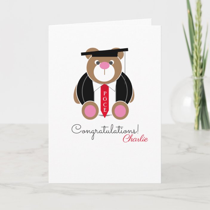 PGCE Post graduate teacher congratulations Card | Zazzle.com