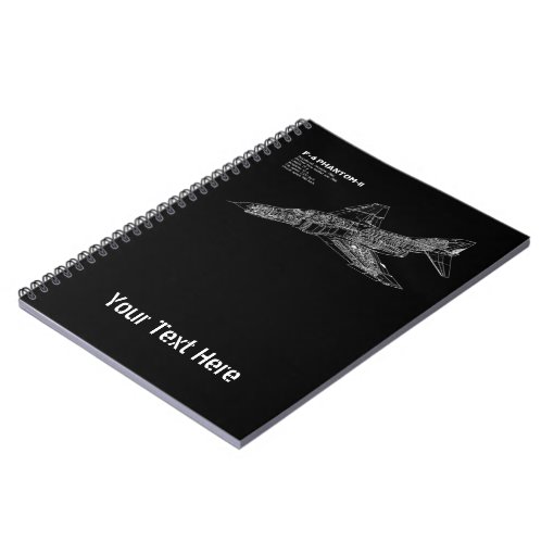Phantom Fighter Jet (Supersonic Aircraft) Pilot Notebook | Zazzle