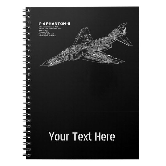 Phantom Fighter Jet (Supersonic Aircraft) Pilot Notebook | Zazzle.com