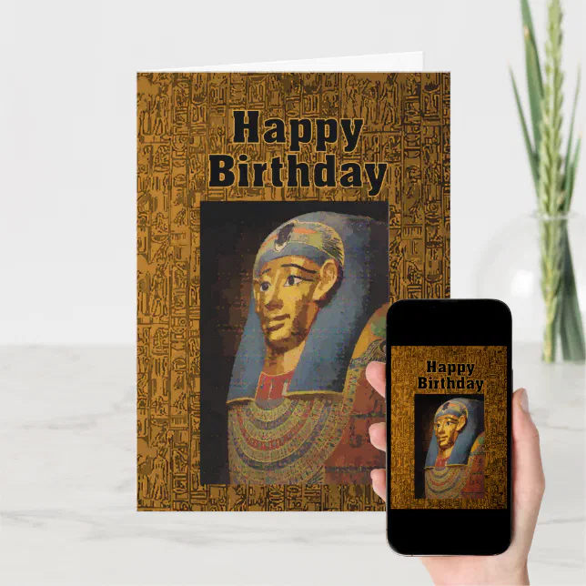Pharaoh Happy Birthday Humor Card | Zazzle