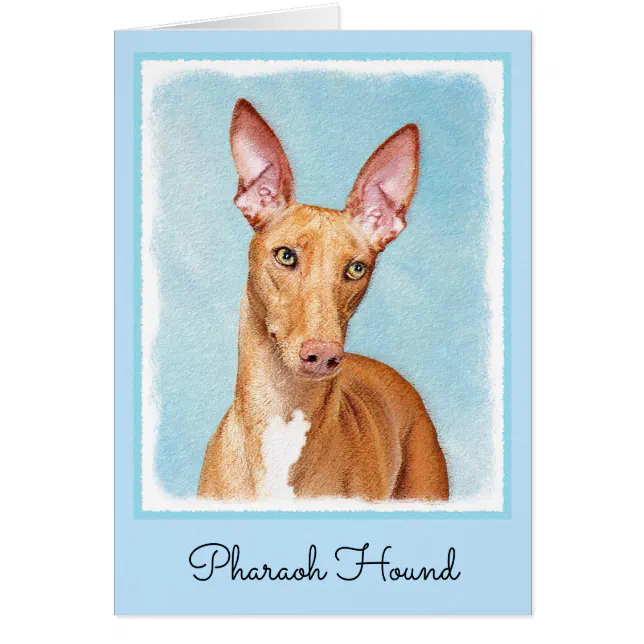 Pharaoh Hound Painting - Cute Original Dog Art | Zazzle