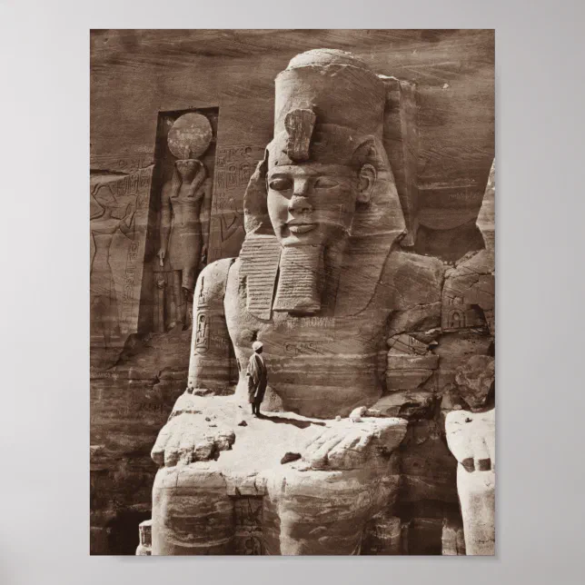 Pharaoh Ramses II - Egyptian Architecture - 1856 Poster | Zazzle