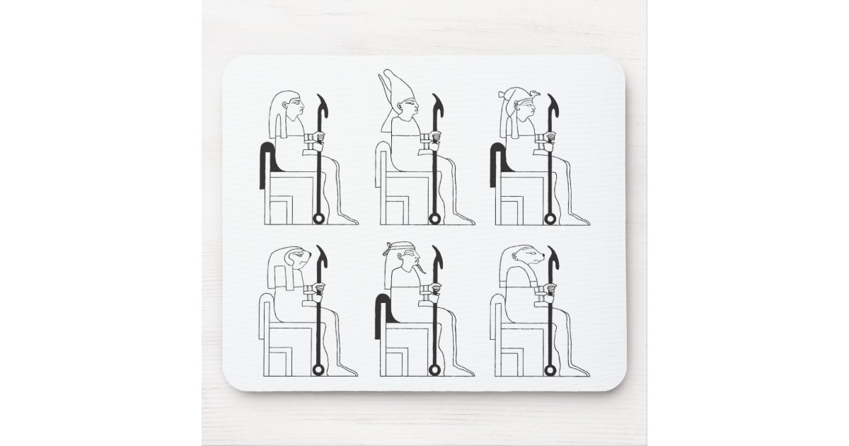 Pharaohs and Egyptian Gods at School Mouse Pad | Zazzle