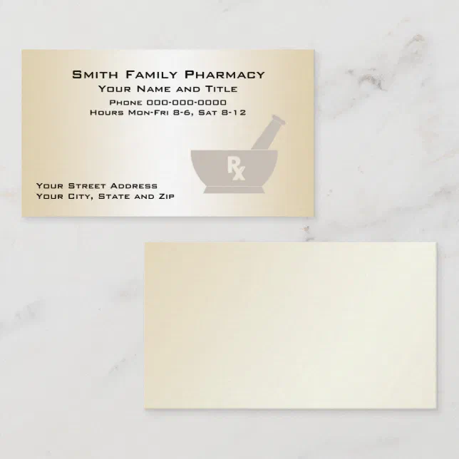 Pharmacist Business Card | Zazzle