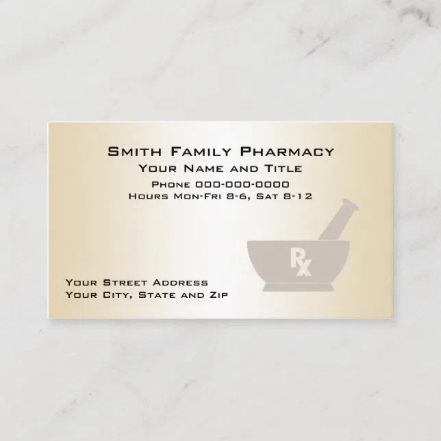 Pharmacist Business Card | Zazzle