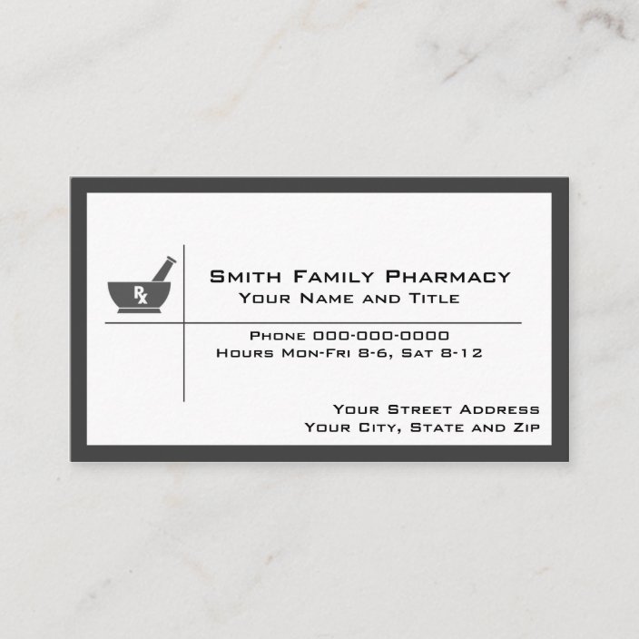 Pharmacist Business Card | Zazzle.com