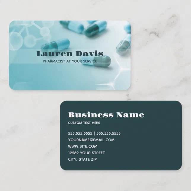 Pharmacist Business Card | Zazzle