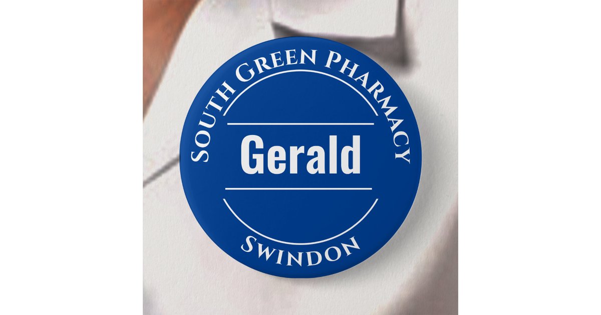 Pharmacist Button Badge | Zazzle