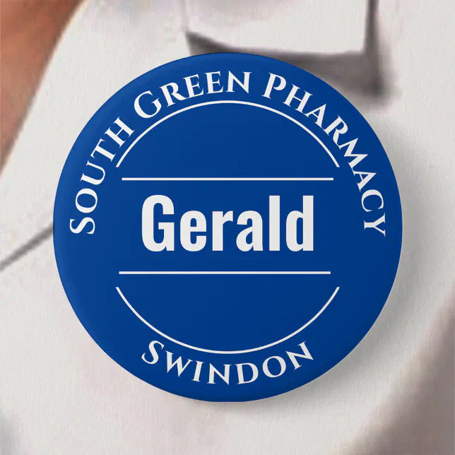Pharmacist Button Badge | Zazzle