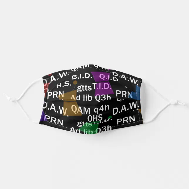 Pharmacist Face Mask Abbreviations | Zazzle