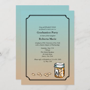 Pharmacist Graduation Invitation | Zazzle
