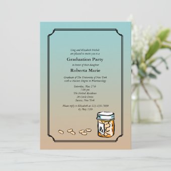 Pharmacist Graduation Invitation | Zazzle